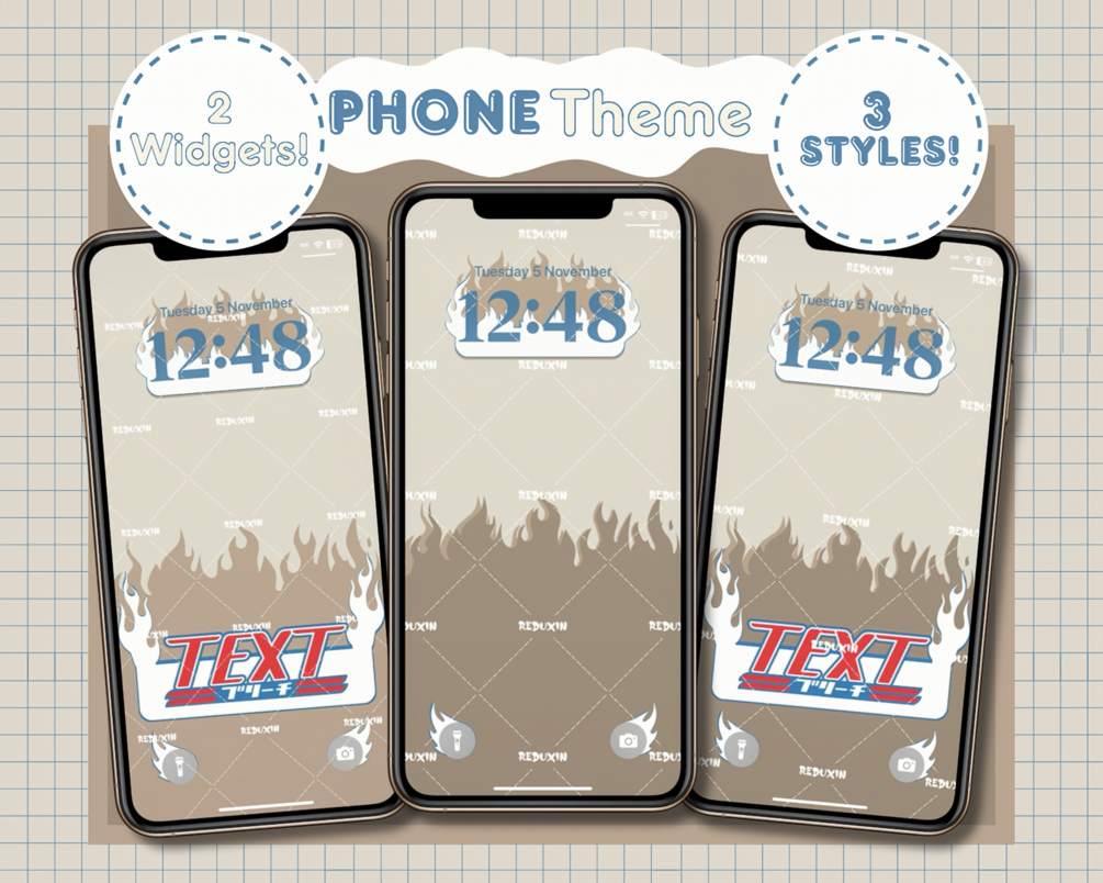 Bleach Minimal IOS Theme | Phone Theme | Widget | Anime | Illustration