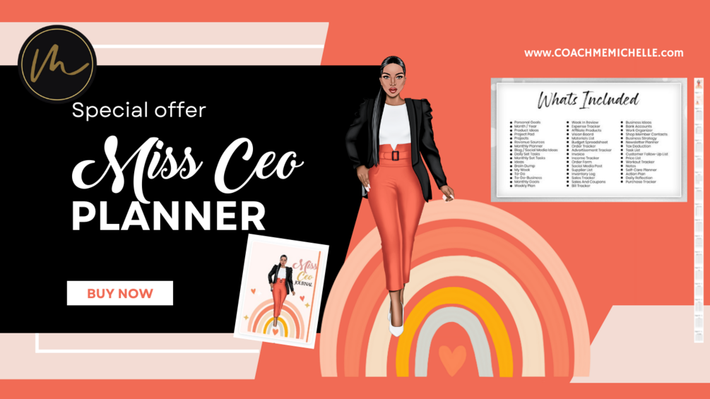 Miss CEO Printable Planner | CoachMeMichelle.com