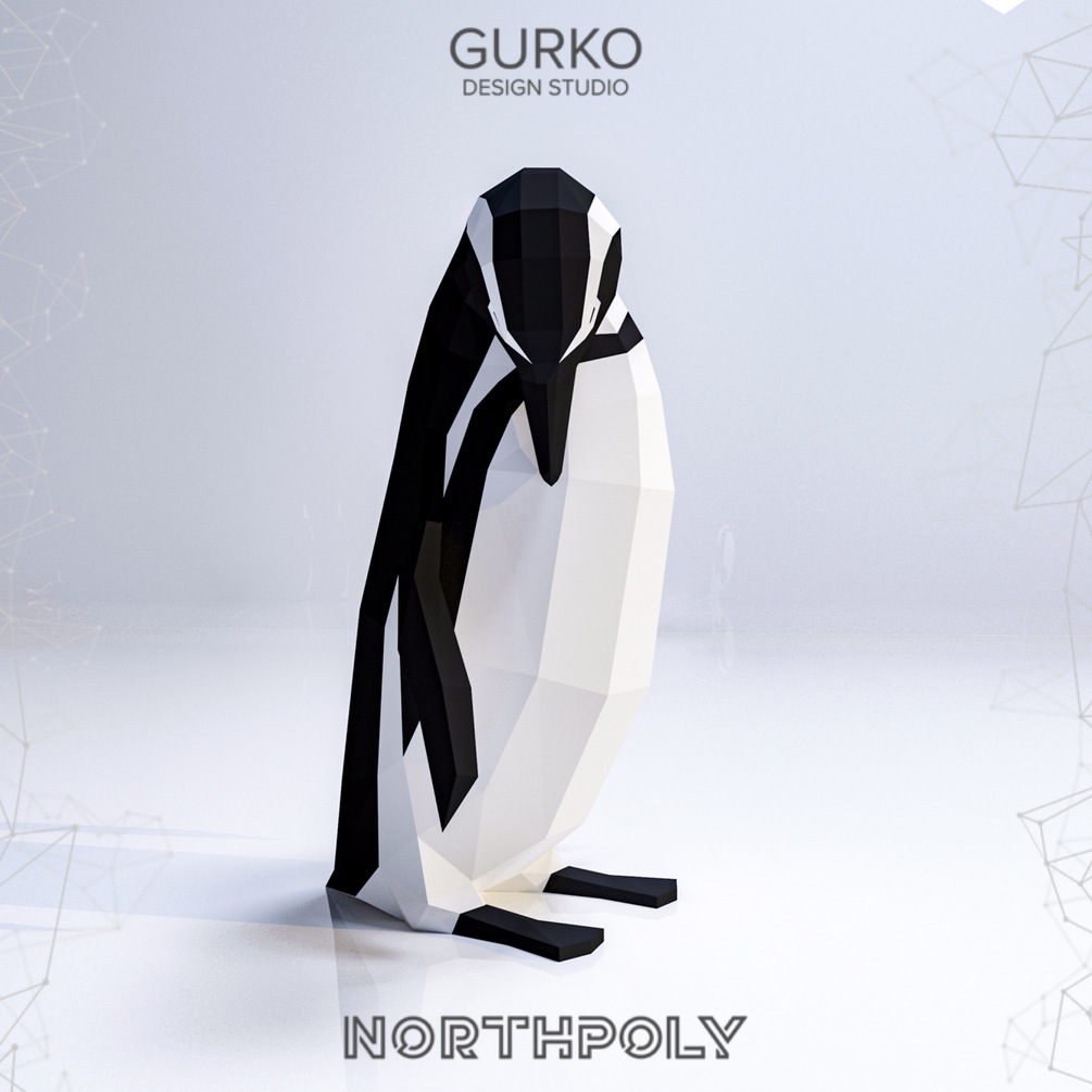 Itchy Magellanic Penguin Papercraft, Pdf, Gurko, Pepakura, Template, 3D ...