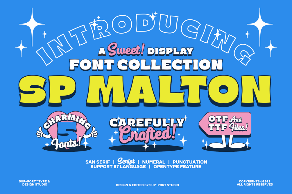 SP MALTON FONT BUNDLE COLLECTIONS