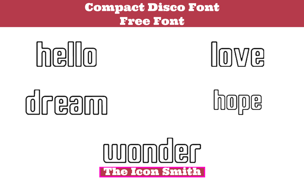 Free Compact Disco Font F78427