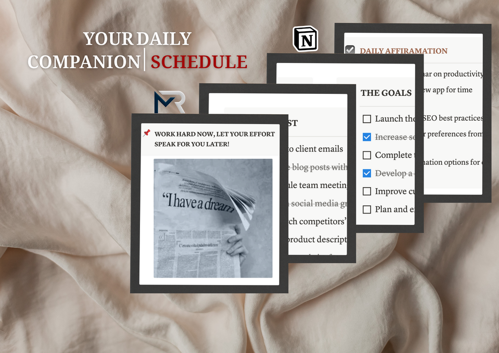 YOUR DAILY COMPANION | SCHEDULE