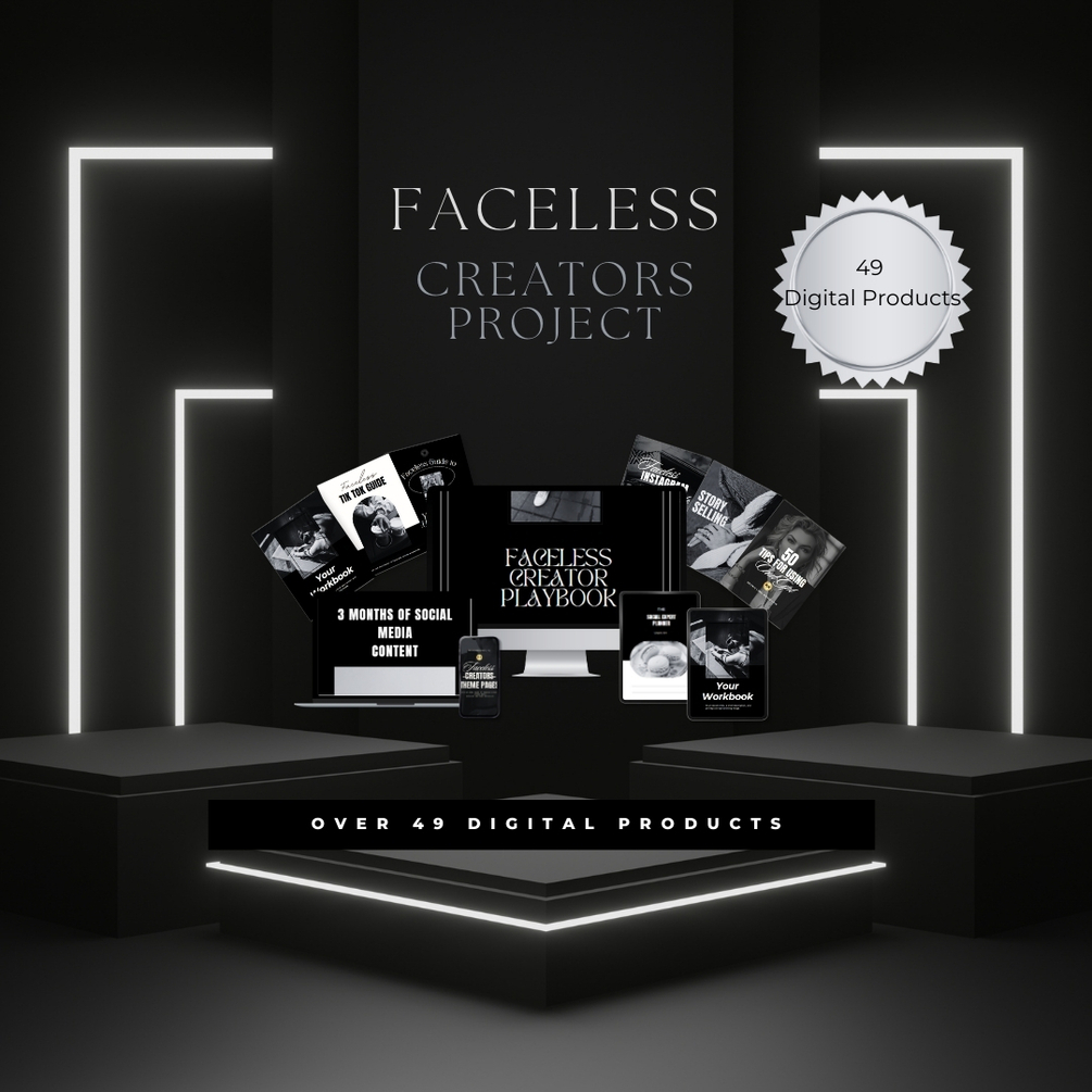 Faceless Creators Project - 49 Digital Products Bundle