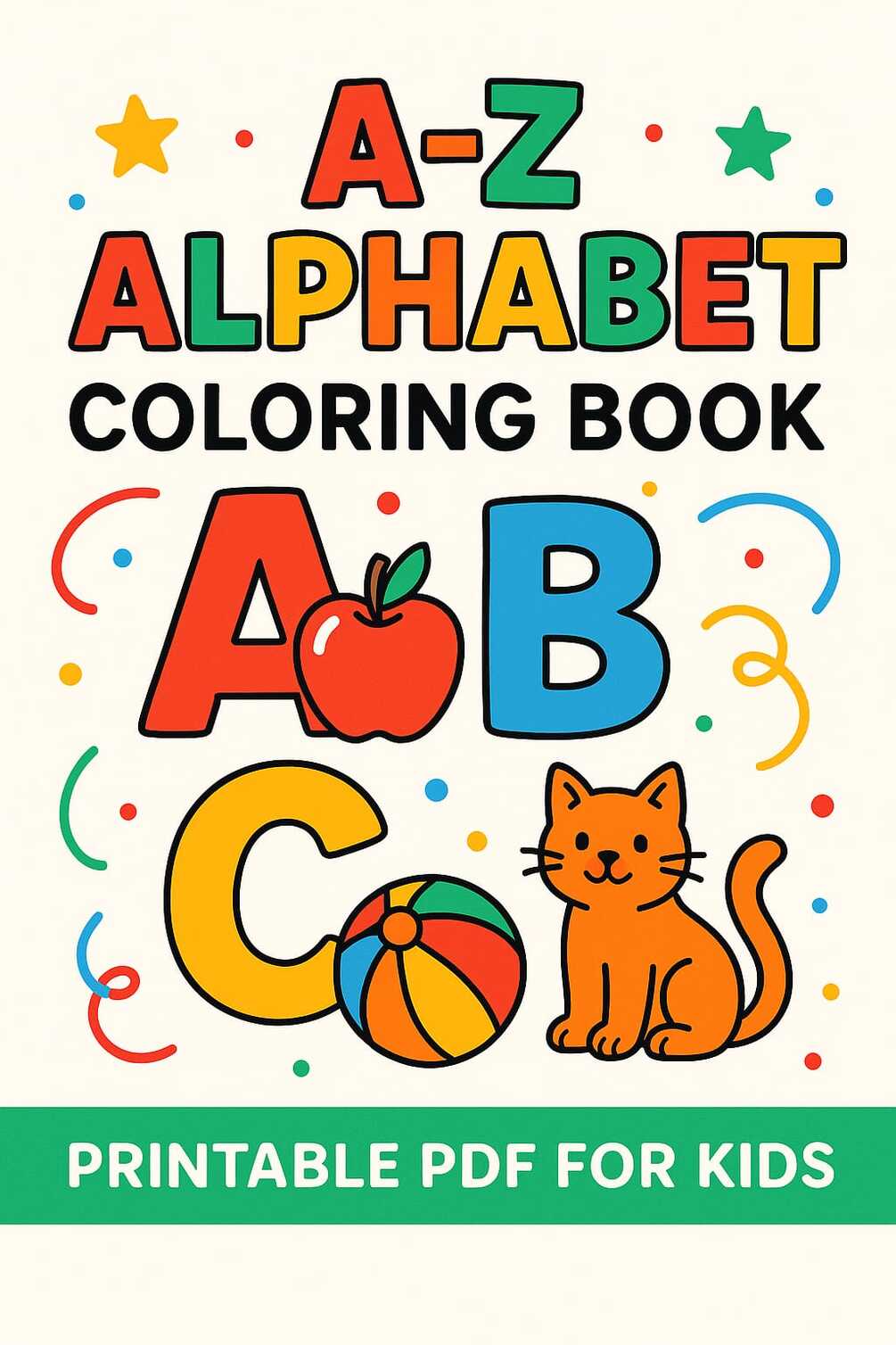 A-Z Alphabet Coloring Book for Kids | Fun Printable Learning Pages