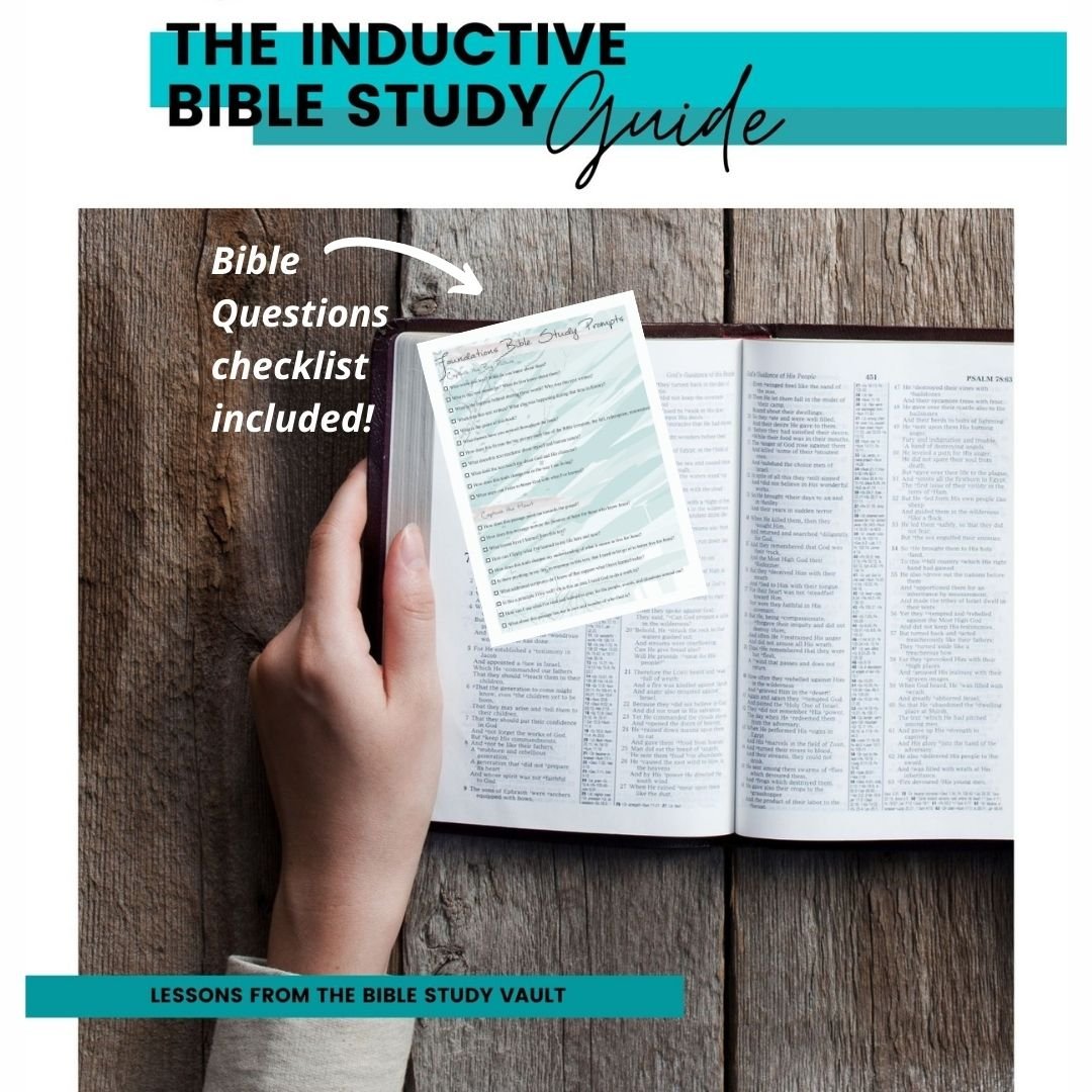 Inductive Bible Study Tools now AVAILABLE!!! - The Bible Study SHOP