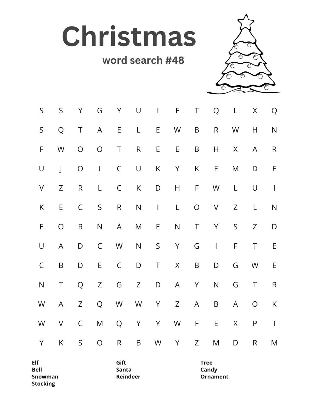 Word Search for Kids Ages 8-10