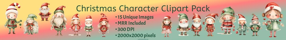 Christmas Character Clipart Pack
