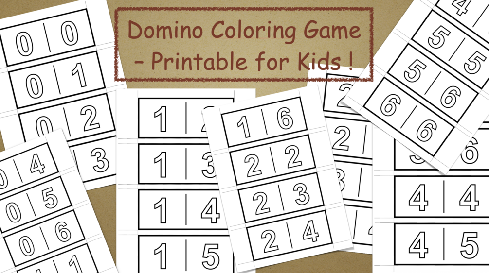 COLOR-IN DOMINO GAME – PRINTABLE PDF