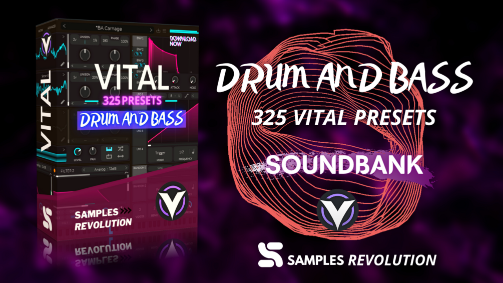 VITAL VST Soundbank - 325 Drum & Bass Presets 🎧 (New Pack 2023) 🎧