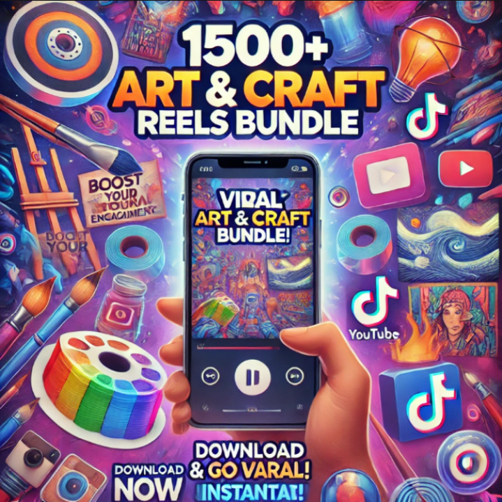 1500+ Viral Art & Craft Reels Bundle | Boost Your Social Media ...