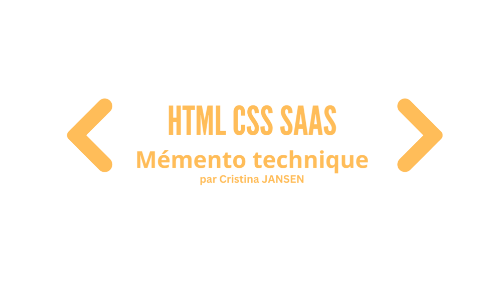 Mémento HTML, CSS & Sass