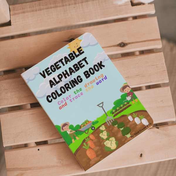 🍎🥦Fruits & Vegetables Alphabet Coloring Book Bundle (A–Z Printable Pack ...