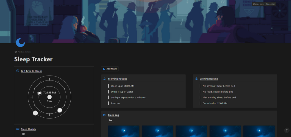 Notion Sleep Tracker