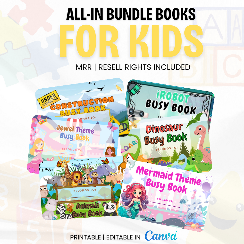 KIDS BUNDLE Books with Resell Rights | MRR & PLR Included