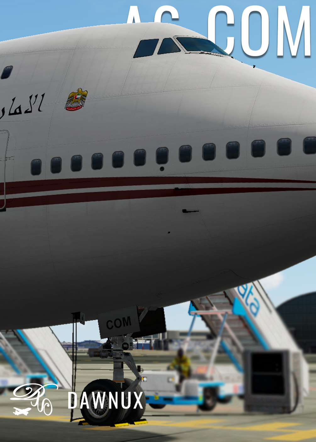 PMDG Dubai Royal Air Wing B744 A6-COM for P3D