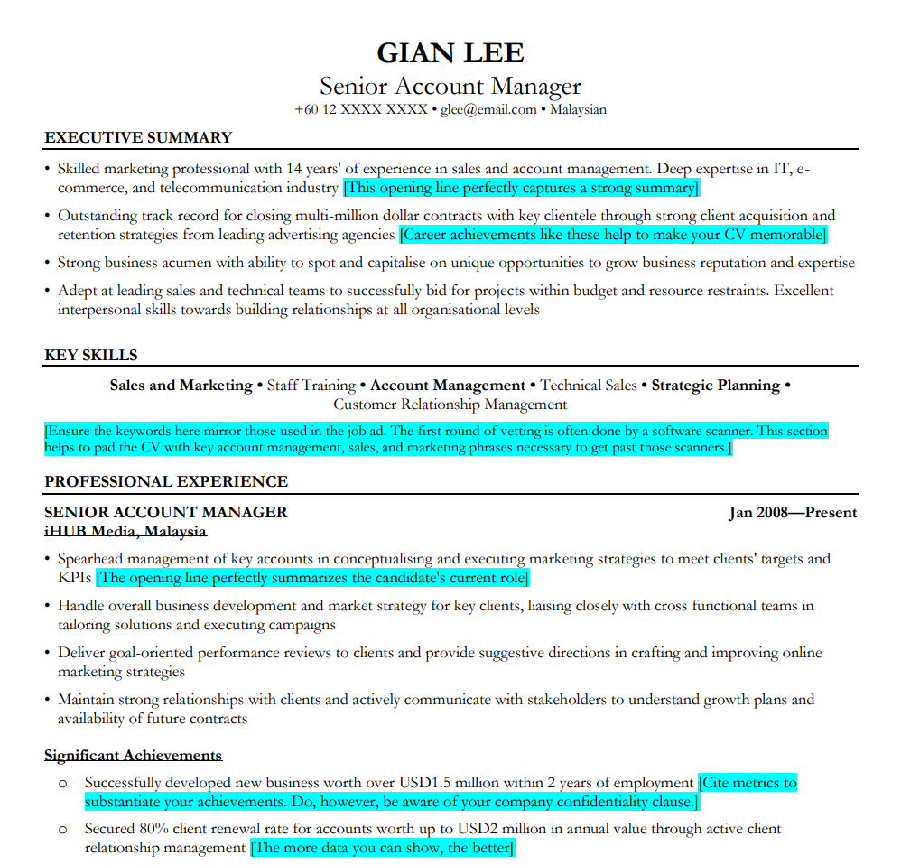 TIMELESS Resume Template