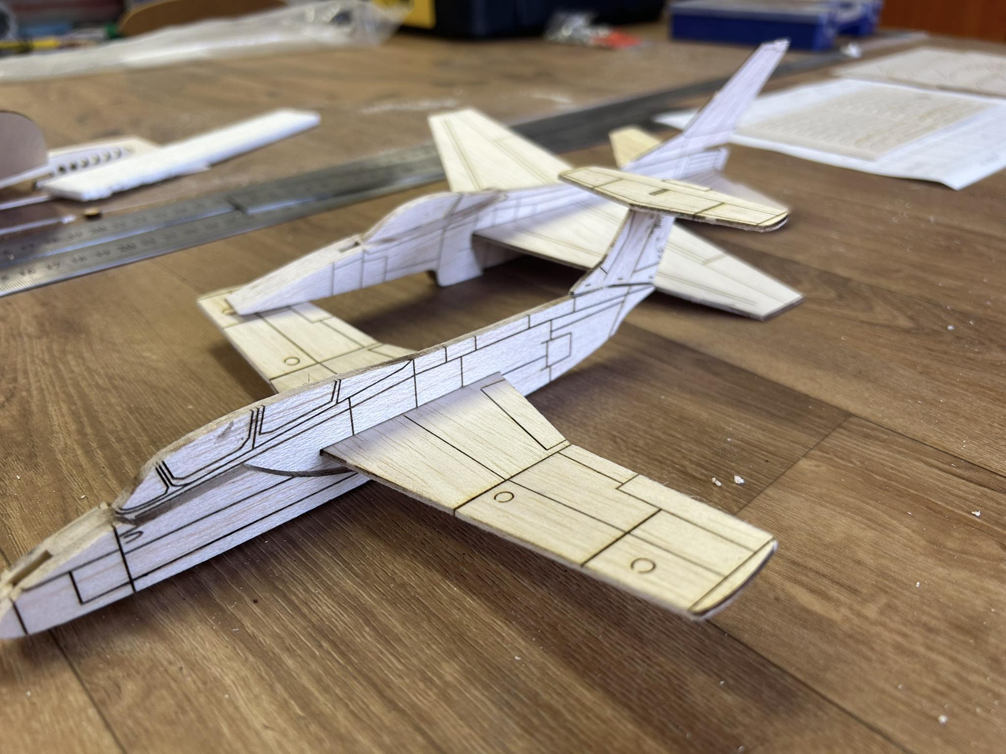 L29 DELFIN - free flying balsa airplane