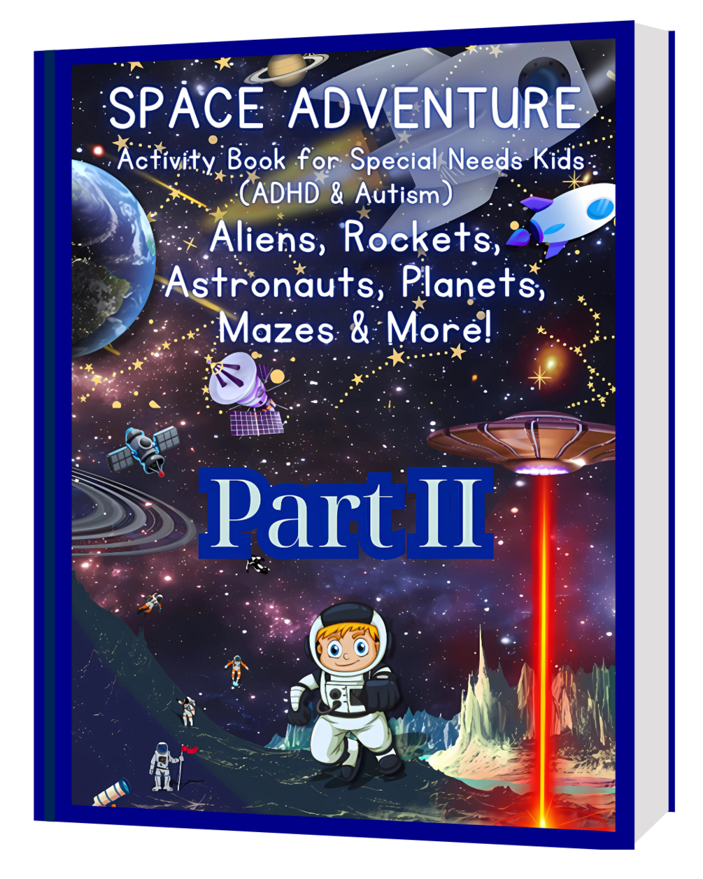 Space Adventure - 80 Pages Activity Book for Special Needs Kids (ADHD ...