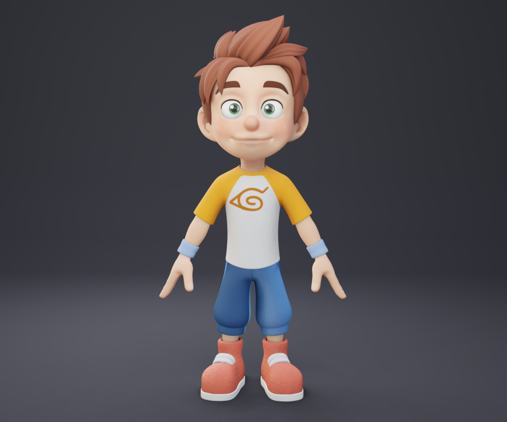 Kid Adventure - Rigged Character 3D Low-poly 3D model