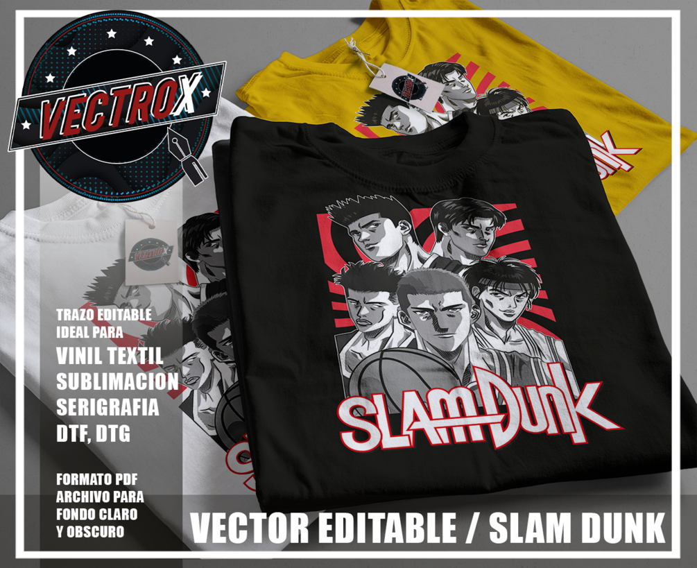 Vector Editable - Slam Dunk