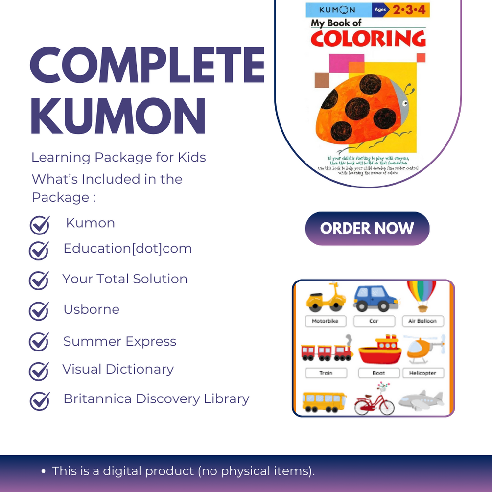 PLR VOL10 - Kumon Learning Package for Kids Kids homework sheets ...