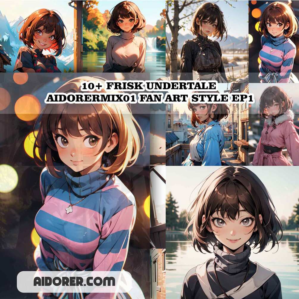 10+ FRISK UNDERTALE AIDORERMIX01 FAN ART STYLE EP1