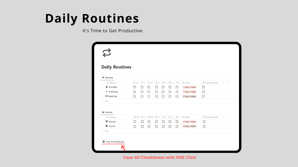 Daily Routines - Free Tracker