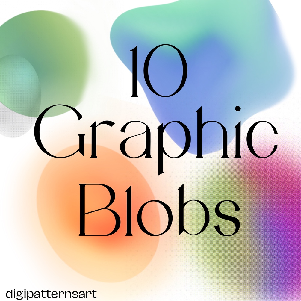 FREE 10 graphic gradient blobs