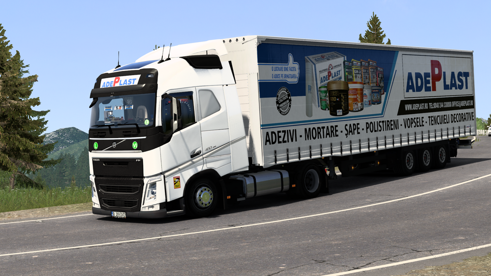 ADEPLAST skin combo for Schmitz mega and Volvo FH 16, 2012 (Globetrotter). ETS2