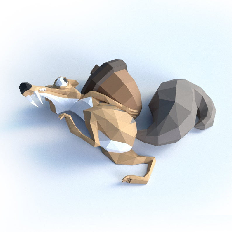 Ice Age Scrat by 3D PaperCraft