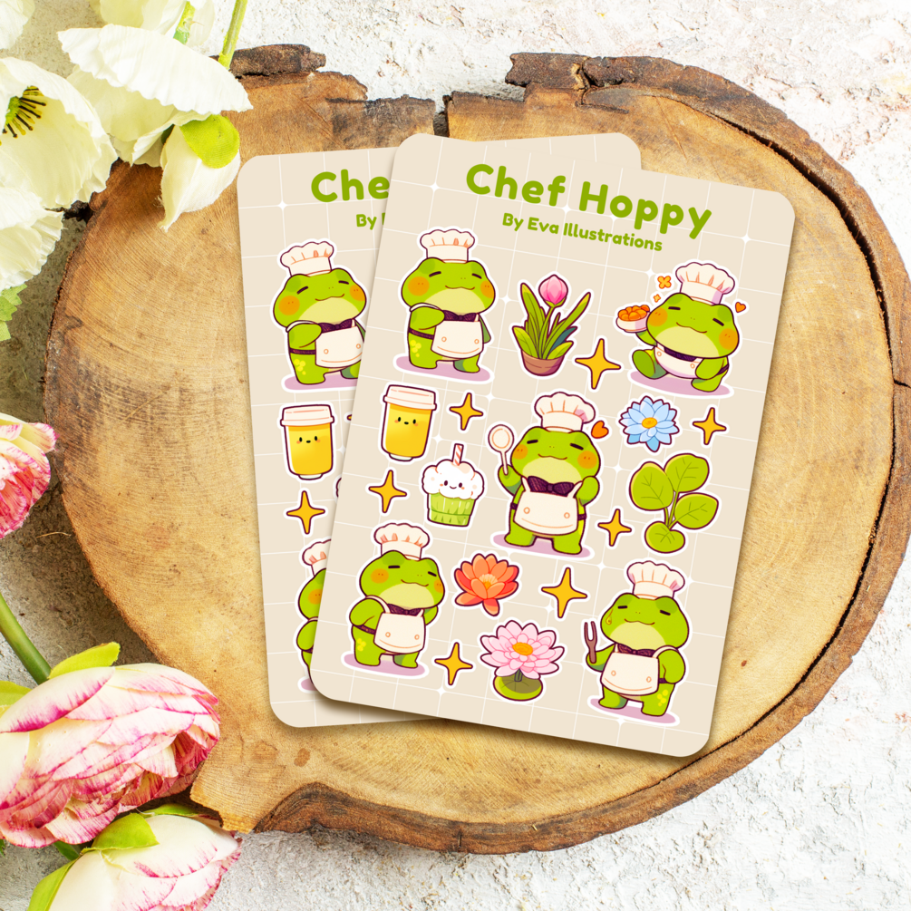 Chef Hoppy Sticker Sheet