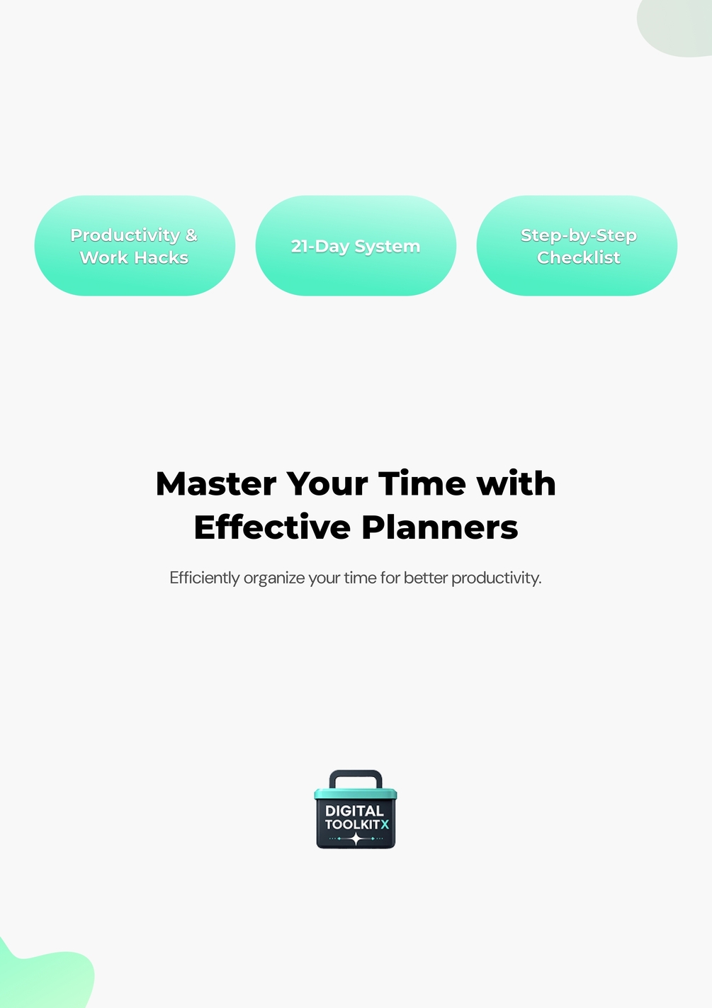 Master Your Time with Effective Planners – 21-Day Productivity Toolkit