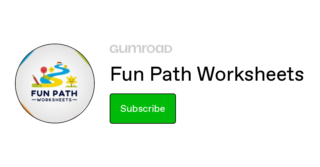 Fun Path Worksheets