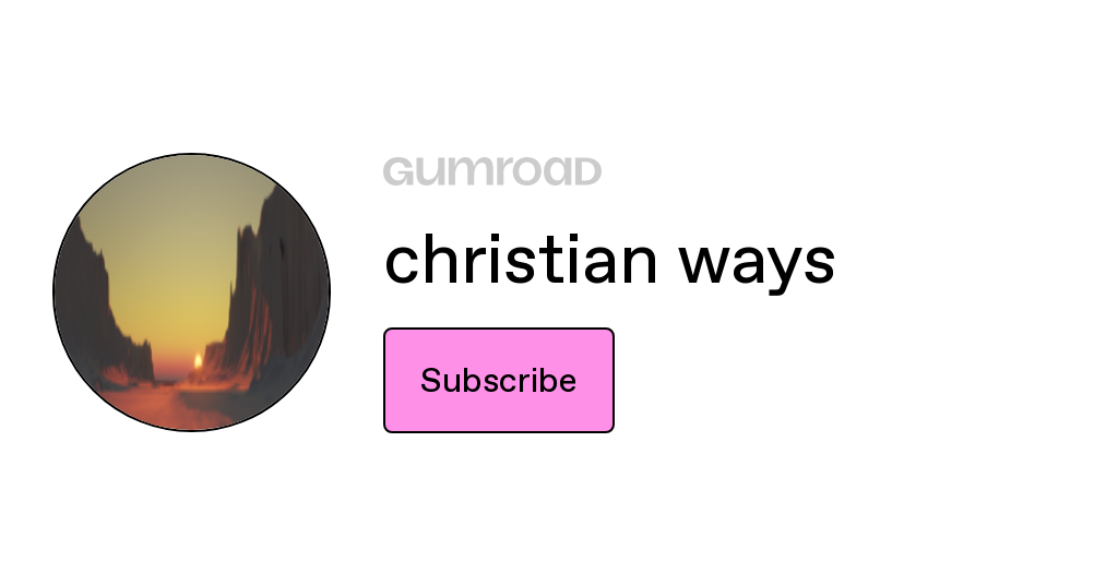 christian ways