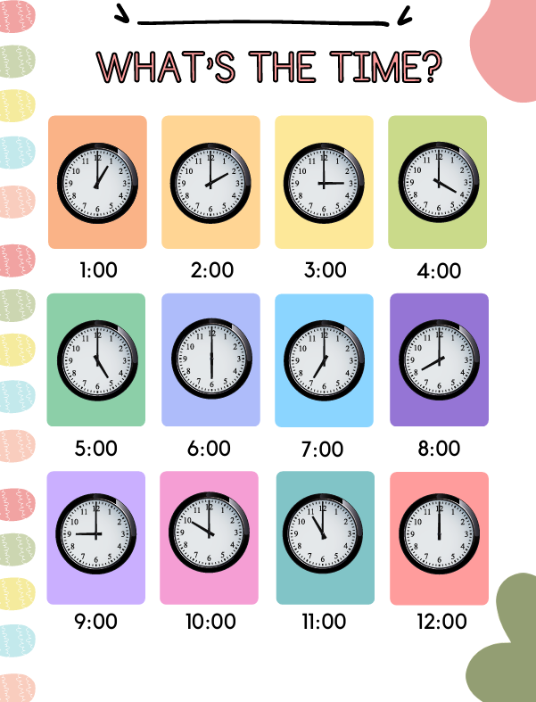 Tick-Tock Time Stars: 70+ Pages of Clock Fun!