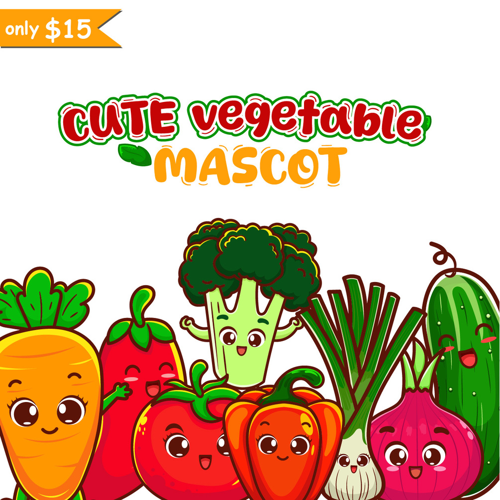 Cute Vegetable Mascots