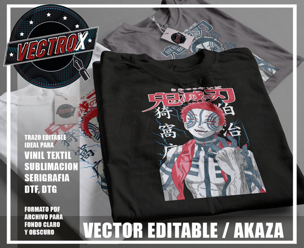 Vector Editable - Akaza