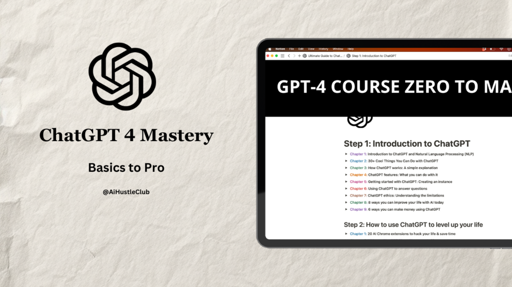 ChatGPT 4 Mastery | Beginner to Pro
