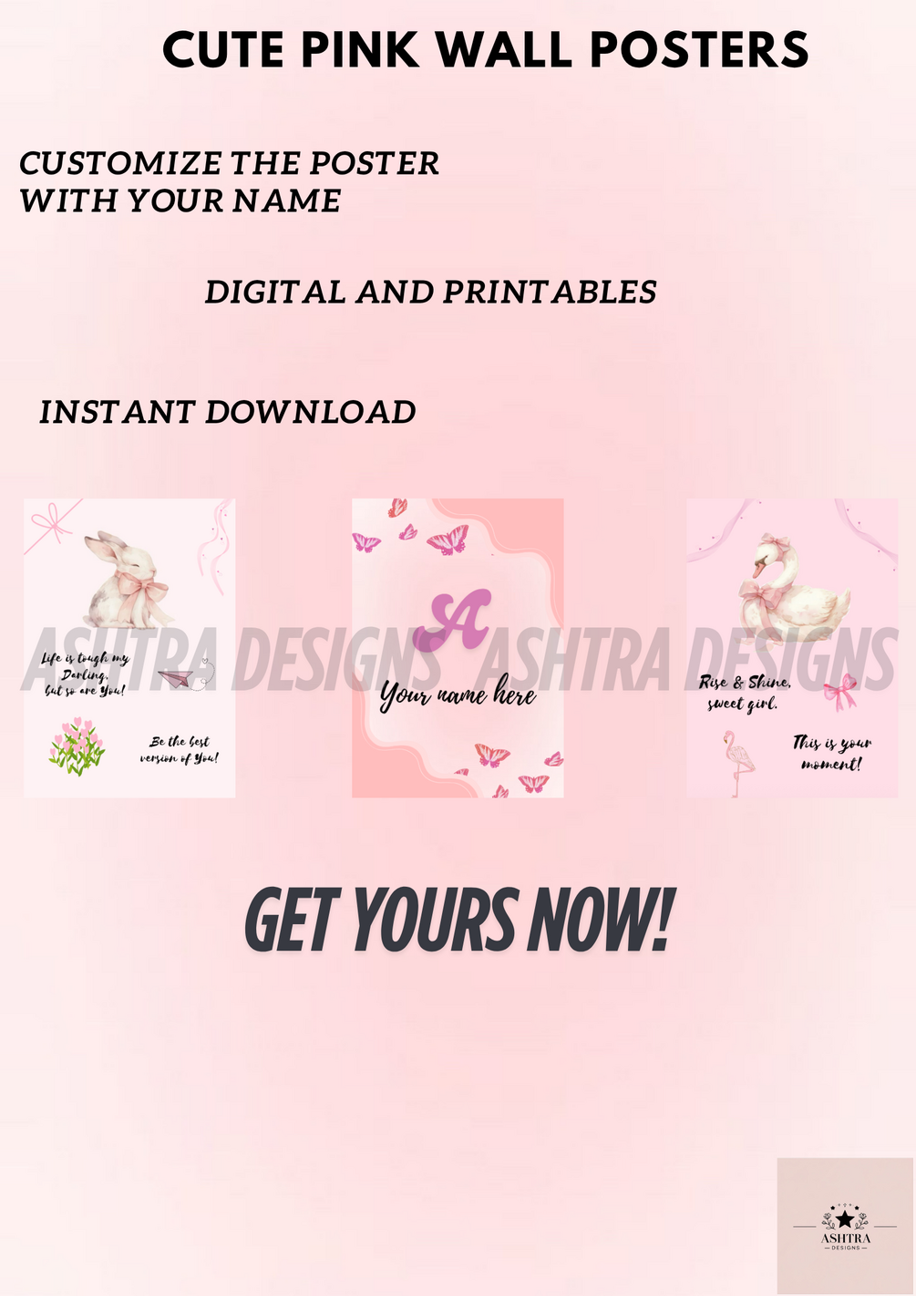 Pink Wall Posters
