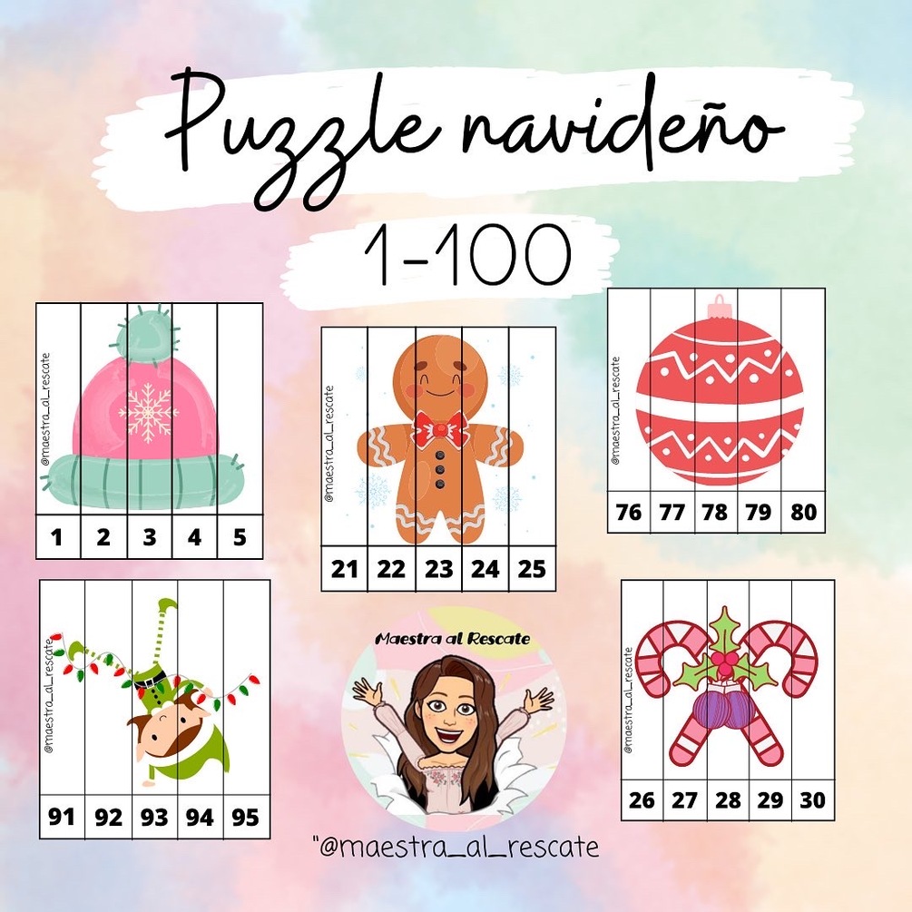 Puzzle Matemático Navideño