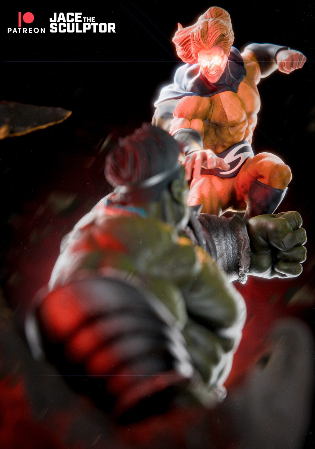 Hulk vs Sentry - 1/8 Diorama