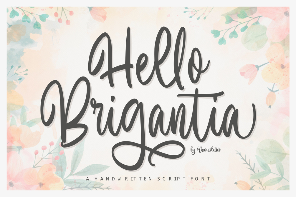 Hello Brigantia – Handwritten Font