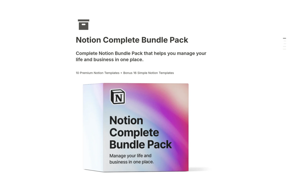Notion Complete Bundle Pack