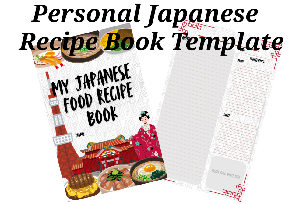 Personal Japanese Recipe Book Template