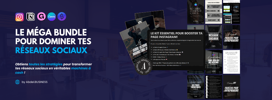 LE MÉGA BUNDLE POUR DOMINER TES RESEAUX SOCIAUX