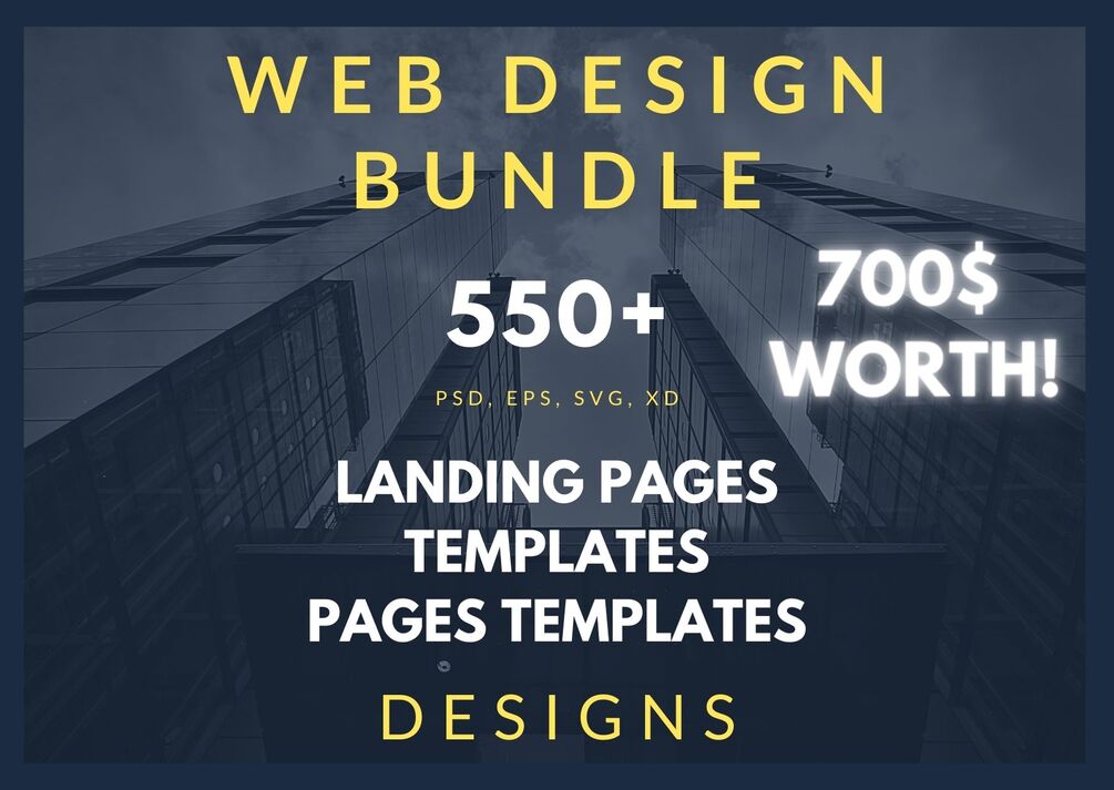 Big Bundle Of Landing Pages - Web Pages Templates and Designs - $700 Worth!