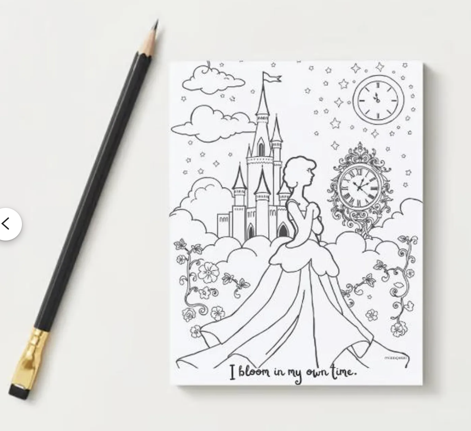Magical Affirmation Coloring Pages | Princess-Movie-Inspired Printable ...