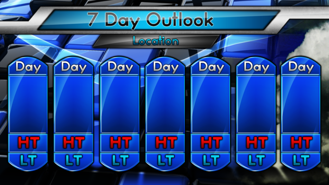 7 Day Forecast Template #7