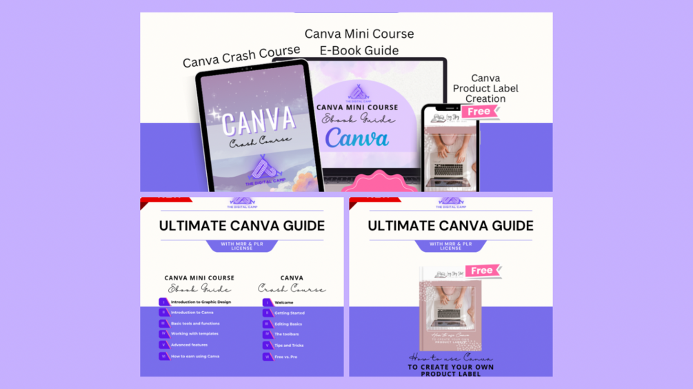 Ultimate Canva Guide (Canva Crash Course & Canva Mini Course Guide ...