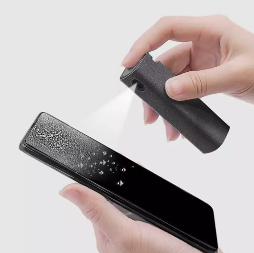Portable compact screen cleaner